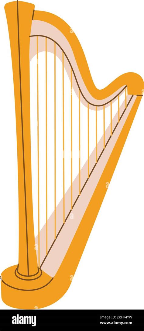Lyre Wooden Harp String Instrument Musical Instruments Silhouette