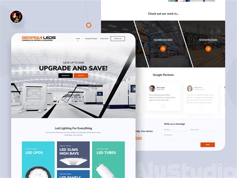 georgia leds ui by aly khan on dribbble
