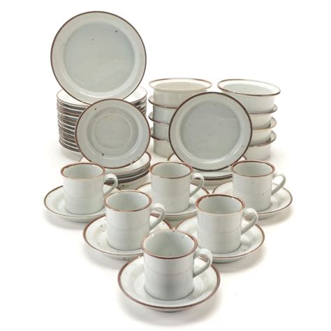 Niels Refsgaard For Dansk Brown Mist Stoneware Dinnerware Mid Late 20th C Ebth