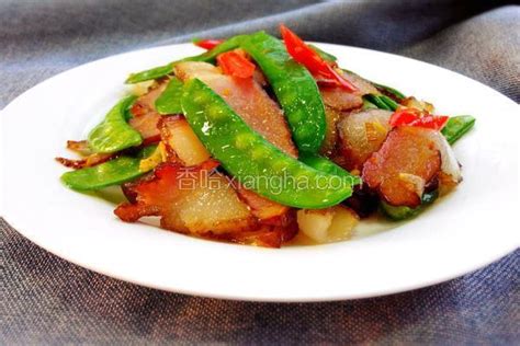 荷兰豆炒腊肉的做法菜谱香哈网