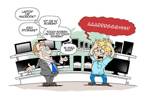 Computer Overload Cartoon Freelancer
