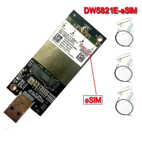 T77w968 Dw5821e Esim Lte Cat16 Gnss 5g Wwan Card Module