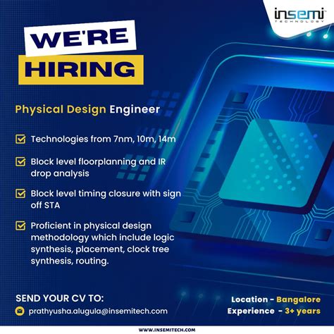 prathyusha a on linkedin hiring vlsi semiconductors physicaldesign