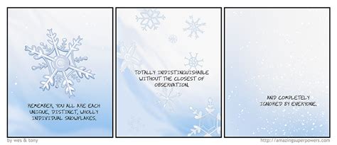 Snowflakes Amazingsuperpowers Comics Snowflakes Life