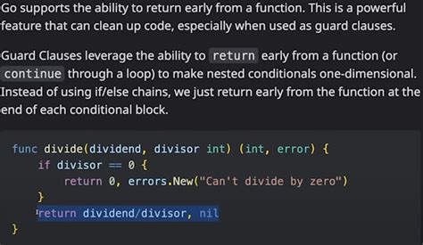 Michael Kithinji On Linkedin Guard Clause In Golang Programming Language Follow Our Page 55