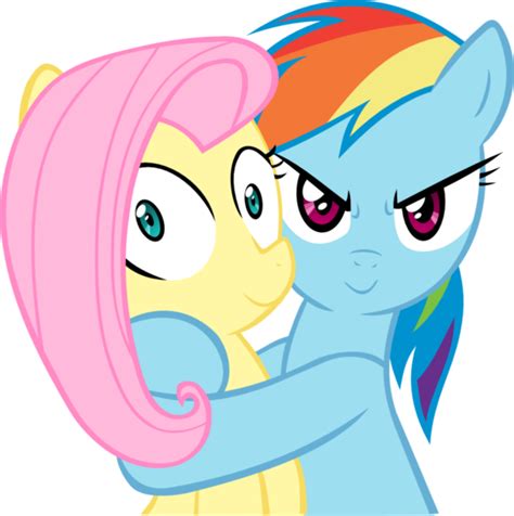 Fluttershy Rainbow Dash Vector