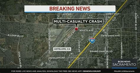 Three Vehicles Involved In Antelope Crash Cbs Sacramento