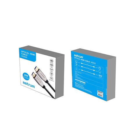 Astrum Hd020 20m 20v 4k 60hz Optical Fibre Hdmi Cable Hugepc