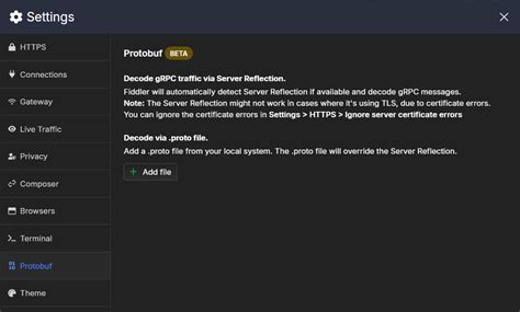 protobuf fiddler everywhere