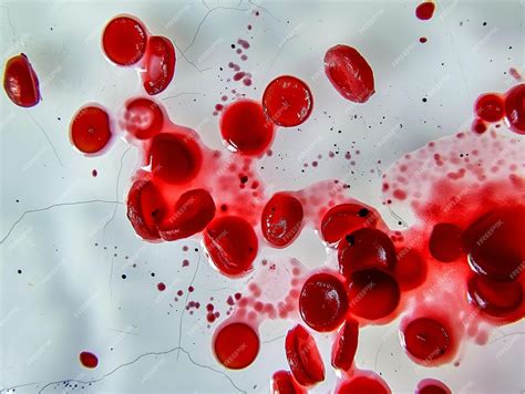 Premium Photo Blood Cells Under The Microscope In Laboratory For Analysis