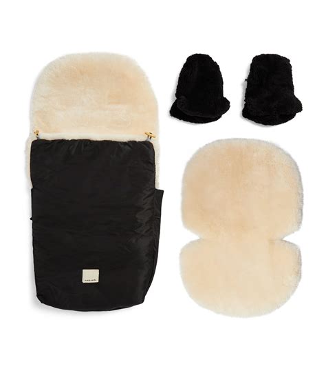 Binibamba White Sheepskin Buggy Kit Harrods Uk
