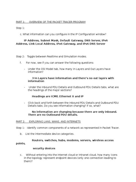 Ccna 1 Activity 1 2 4 4 Answers Pdf Wide Area Network Ip Address