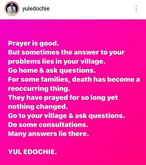 Yul Edochie Urges Nigerians Whose Prayers Remain Unanswered To Visit