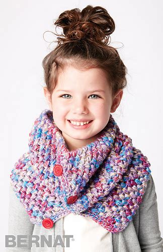 Ravelry Kid Cowl Pattern By Bernat Design Studio