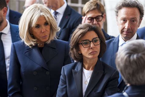 Photo Brigitte Macron Rachida Dati Et Stephane Bern Lors De