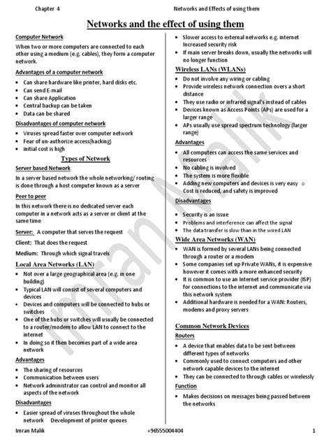 Ch 4 Networks And Effects Of Using Them Pdf Computer Network