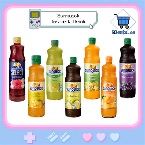Bundle Of 2 Sunquick Concentrate Juice Tropicalorangeblackcurrant