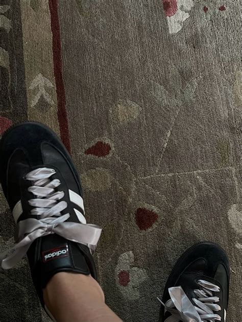 Adidas Sambas With Ribbon Shoe Laces Ribbon Shoe Laces Ribbon Shoes Lace Adidas