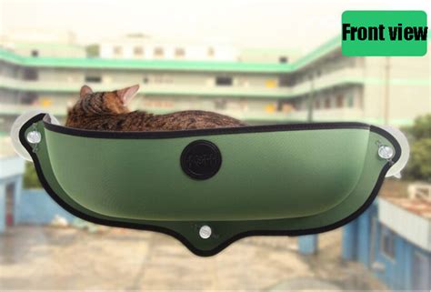 Deluxe Windowmounted Cat Hammock Bed With Suction Cups For Comfortable