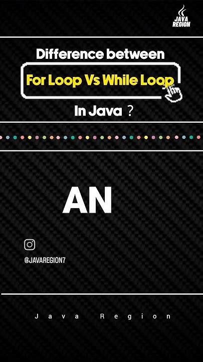 Explain Difference Between For Loop And While Loop In Java 🚀 Youtube