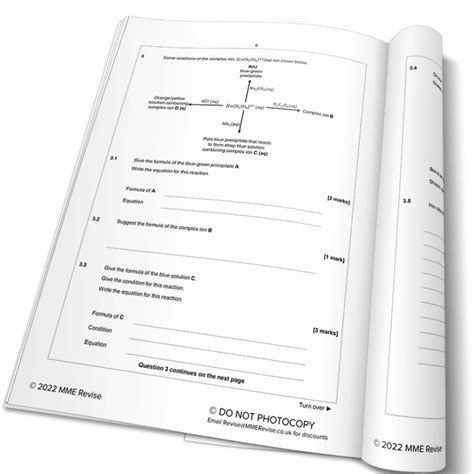 Aqa A Level Chemistry Practice Papers Mme