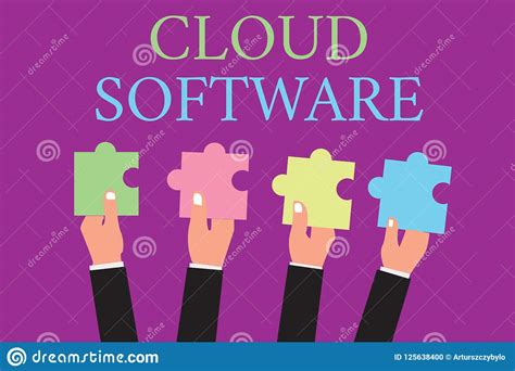 Handwriting Text Writing Cloud Software Concept Meaning Programs Used In Storing Accessing Data