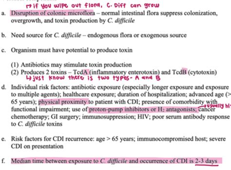 c diff flashcards quizlet