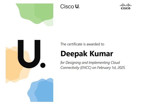 Ciscou Learning Certificate Deepak Kumar 12 Comments