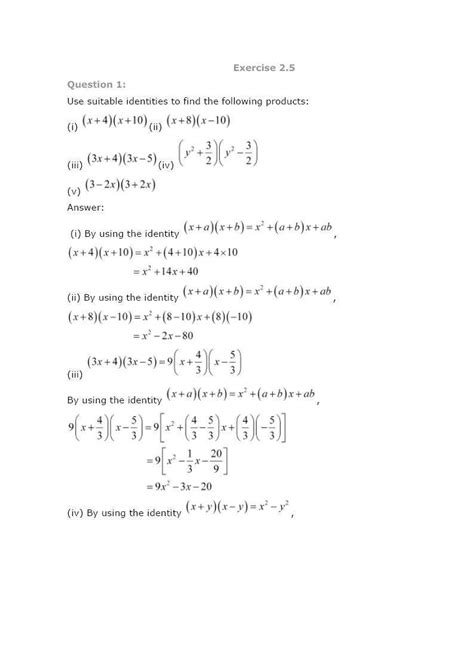 Ncert Maths Class 9 Chapter 2 Solutions