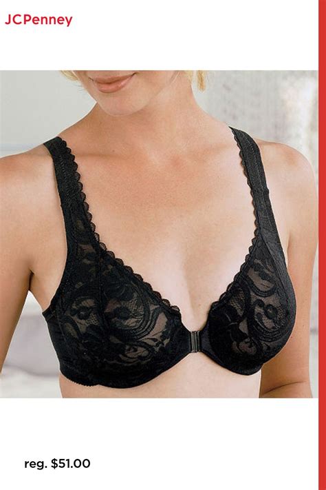 Glamorise Wonderwire Front Closing Lace Bra