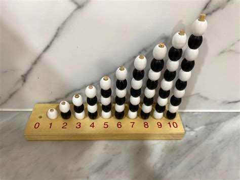 Montessori Mathematics Maths Counting Beads 1 10 Hobbies And Toys Toys