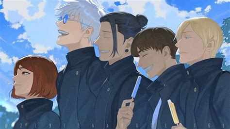 Shoko Ieiri Gojo Satoru Geto Suguru Yuu Haibara Nanami Kento — Jujutsu