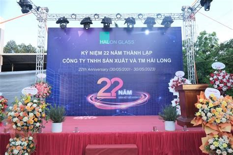 Mẫu backdrop kỷ niệm thành lập công ty đẹp Tải Free
