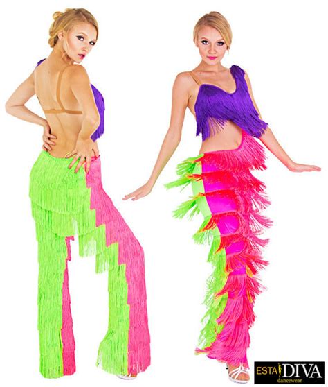 Tassel Pants Outfit Bella Bachata Fringe Trousers Ballroom Costume