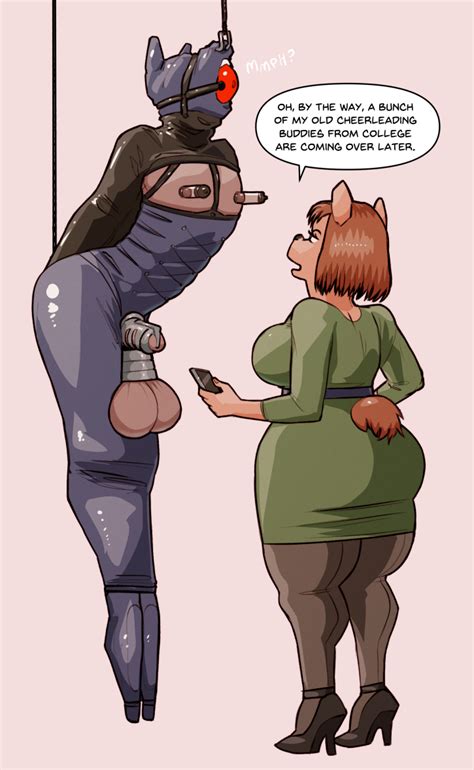 Rule Anthro Armbinder Artist Request Ball Gag Balls Balls Stretcher Bondage Bound