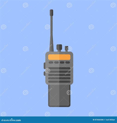 Police Car Or Radio Motor Patrol Vehicle Vector Set CartoonDealer