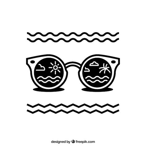 Gafas De Sol Modernas Icono Vector Premium