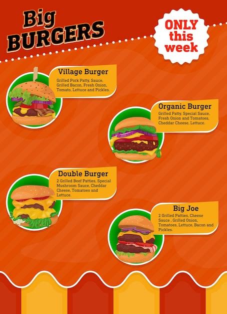 Burger Menu Ideas Vectors And Illustrations For Free Download Freepik
