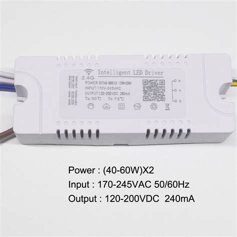 (40-60W) x2 + 220V ausgang kabel LED-treiber 2,4G ... – Grandado