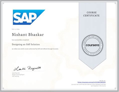 nishant bhaskar on linkedin completed designing an sap solution via
