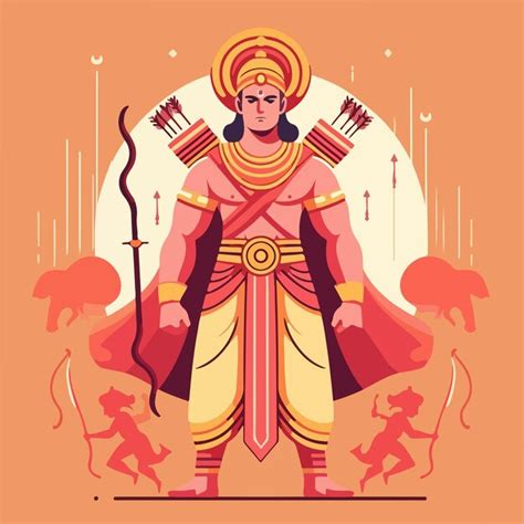 Premium Vector Shree Ram Navami Festival Illustration