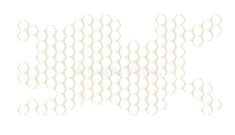 Honeycomb Structure Honey Comb Bee Products In Sketch Style Stock Vector Illustration Of