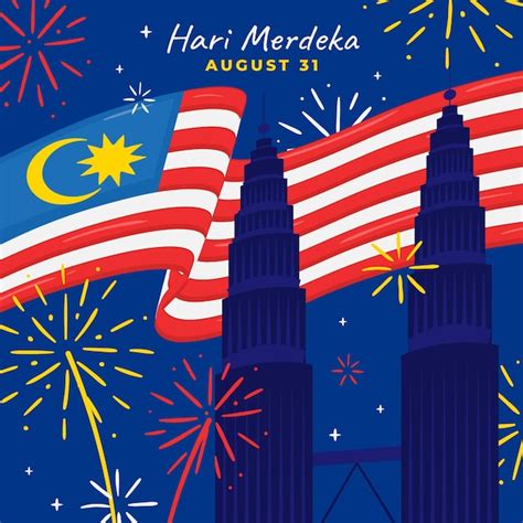 Hari Merdeka Malaysia Vectors And Illustrations For Free Download Freepik