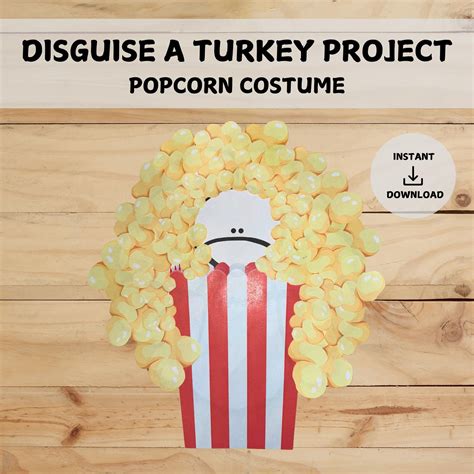 Disguise A Turkey Popcorn Gerald Printable