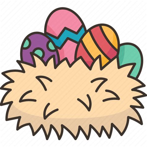 Easter Eggs Nest Decorated Celebration Icon Download On Iconfinder