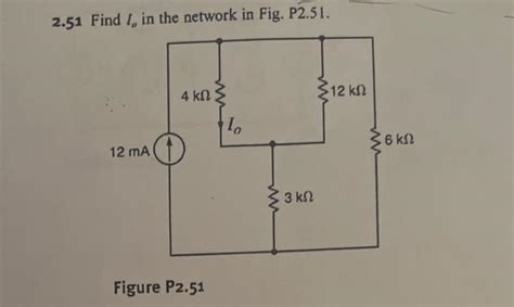 Solved Find Io In The Network In Fig P Figure Chegg Com