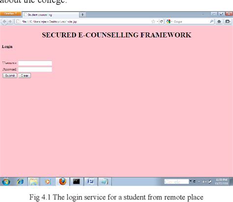 Figure 41 From Secured E Counselling Framework Using Composite Web