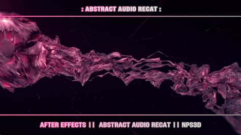 trapcode tao abstract audio react after effects nps3d youtube