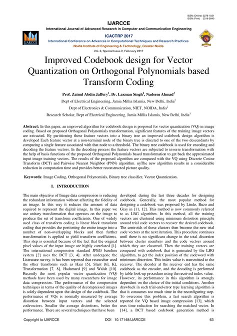 Pdf Improved Codebook Design For Vector Quantization On Orthogonal