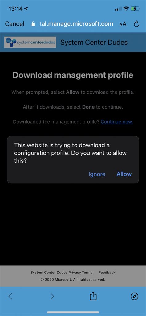 Use Microsoft Intune To Enroll Ios Devices System Center Dudes